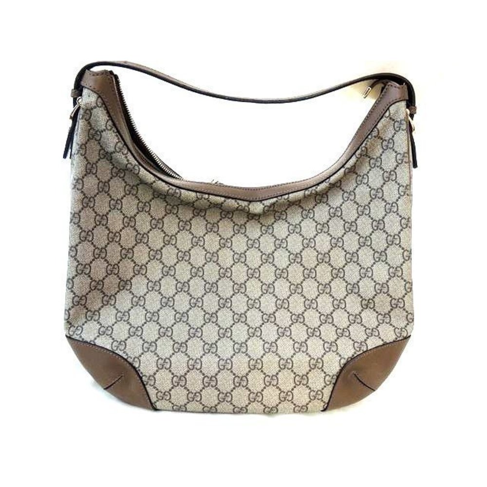 Gucci One Shoulder Bag Gg Pattern Pvc Leather Beige B… - Gem